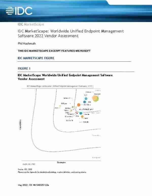 IDC MarketScape: Worldwide Endpoint Management Software 2022 Vendor Assessment | MacSolutions ...
